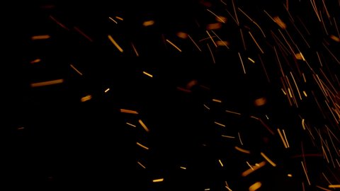 Fiery Ember Effect Overlay Fire Vfx Stock Footage Video (100% Royalty ...