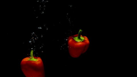 Chilli Drop Water Slow Motion Stock Footage Video (100% Royalty-free ...