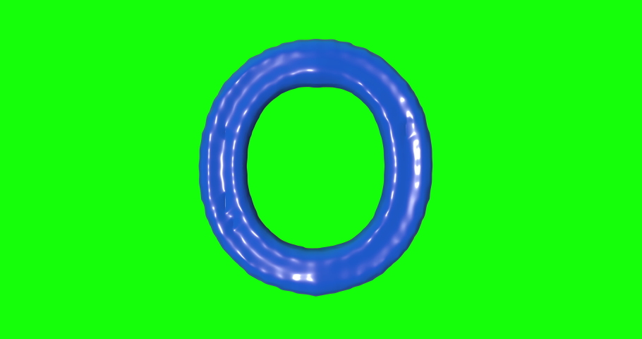 Letter O Made of Blue Stock Footage Video (100% Royalty-free ...