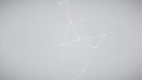Abstract White Plexus Structure Evolving Motion Stock Footage Video (100% Royalty-free ...