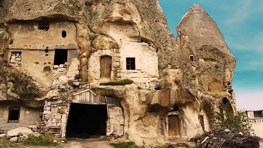 cappadocia turkey nature cave fairy chimney Stock Footage Video (100% ...