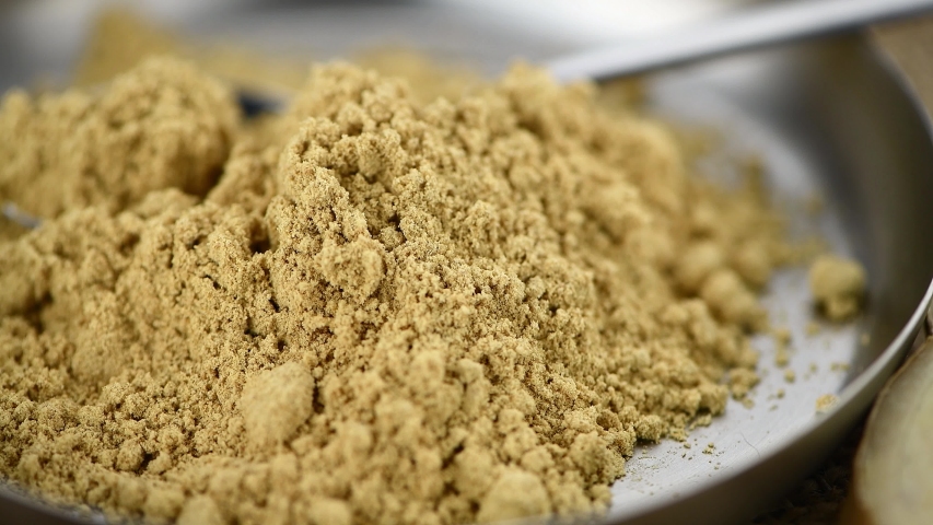 rotating plate powdered ginger seamless loopable Stock Footage Video ...