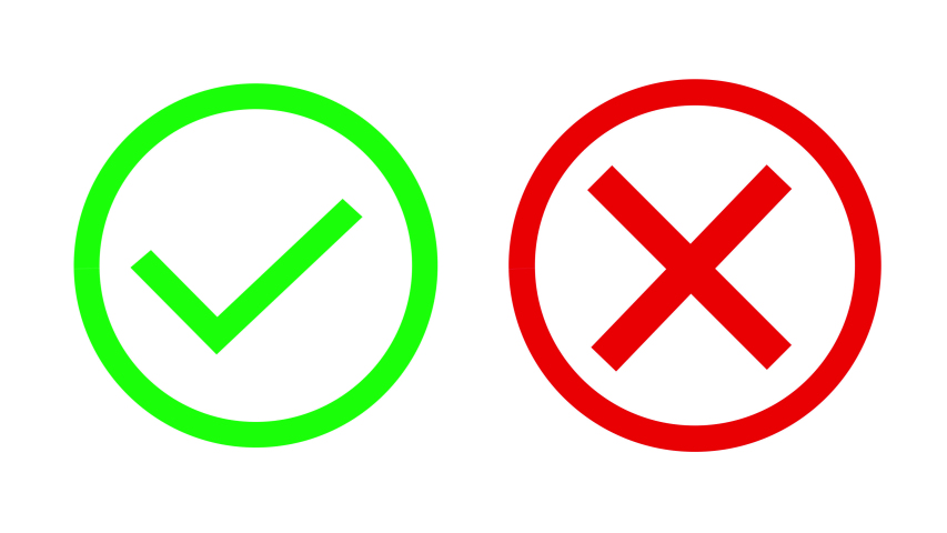 Check mark icon animation. Green check mark with black and green ...