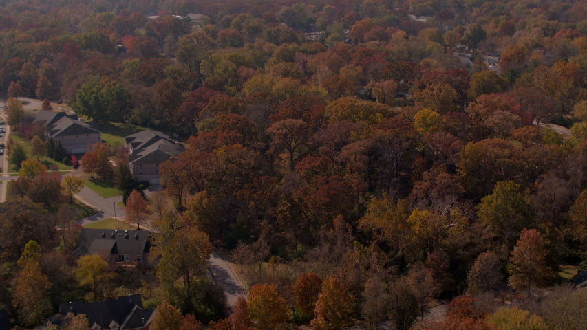 Aerial View of Suburbs in Stock Footage Video (100% Royalty-free ...