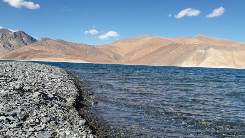 pangong lake ladakh landscapes mountains river Stock Footage Video (100 ...