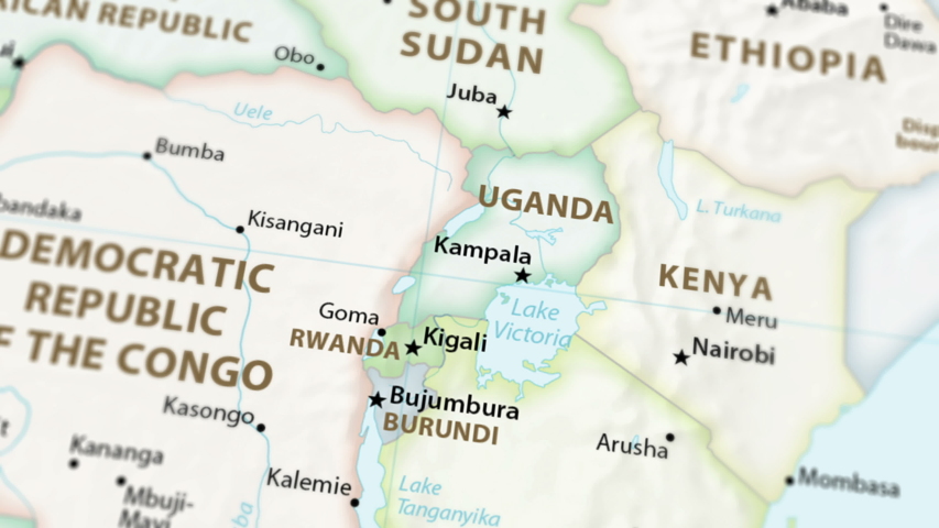 Rwanda Map Stock Video Footage - 4K and HD Video Clips | Shutterstock