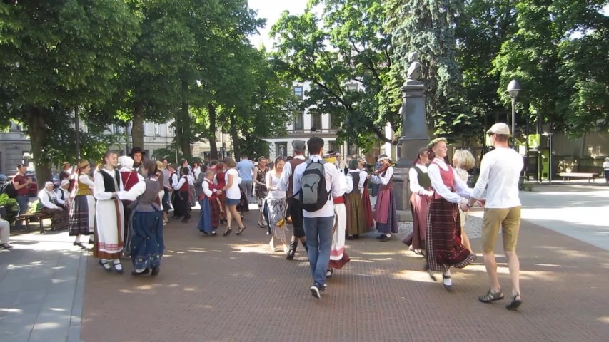 Lithuanian Traditional Clothes Stock Video Footage - 4K and HD Video ...