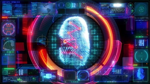 Technology Interface Computer Hud Data Digital Stock Footage Video (100 ...