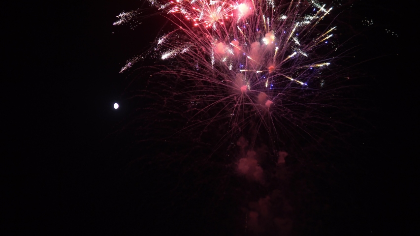 png alpha fireworks on transparent background Stock Footage Video (100% ...