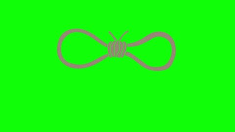 Rope Hand Drawn Green Screen Floating Stock Footage Video (100% Royalty ...