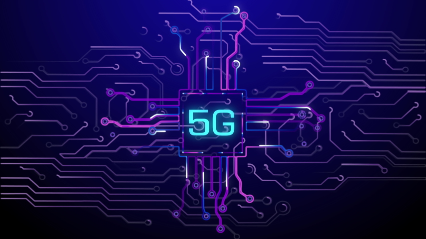 5g Technology Animation of Mobile Stock Footage Video (100% Royalty ...