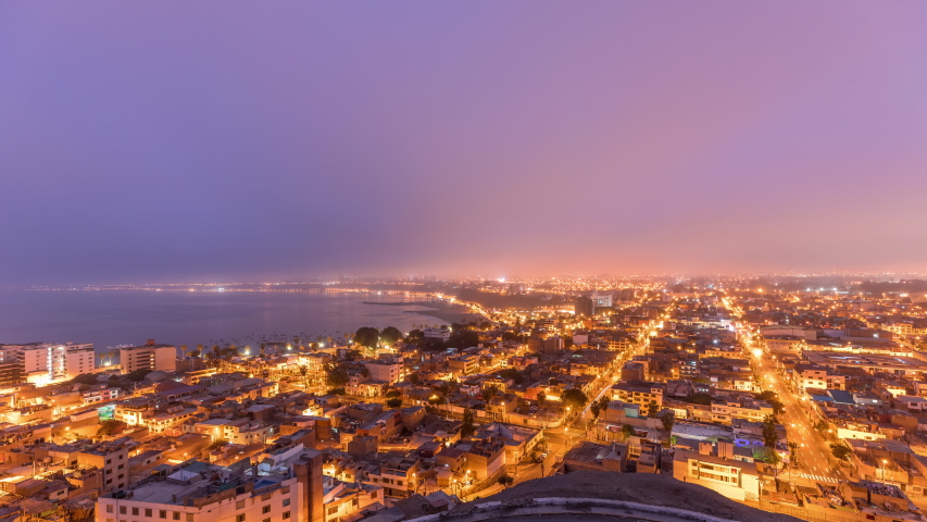 Shoreline Landscape and Road in Lima, Peru image - Free stock photo ...