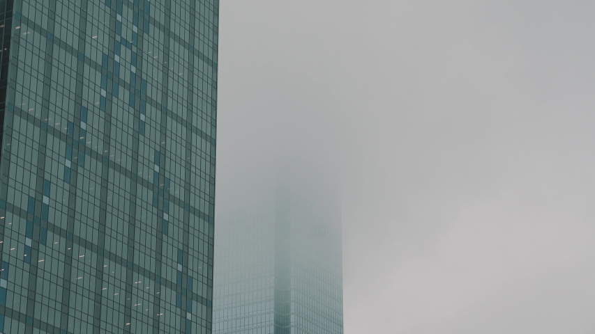 Skyline in the Fog in Dallas, Texas image - Free stock photo - Public ...