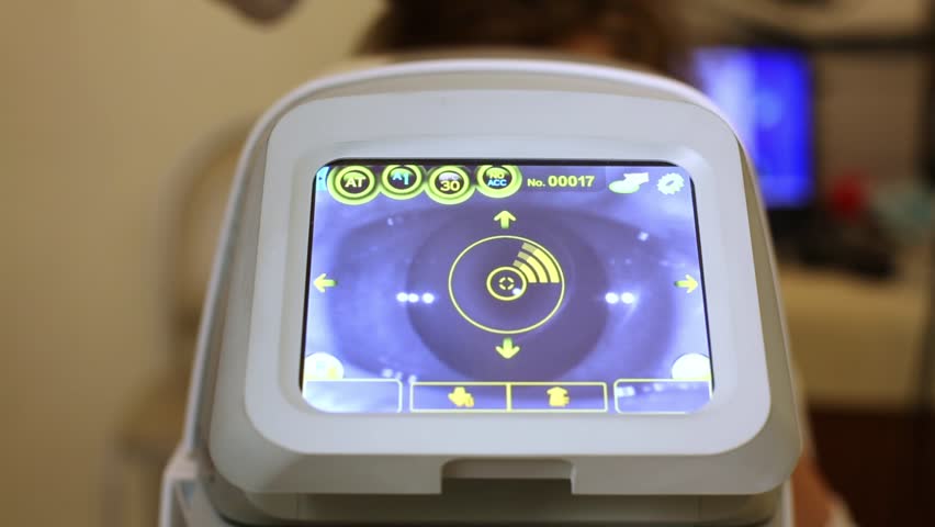 Pneumotonometer Display with Eye On Stock Footage Video (100% Royalty ...