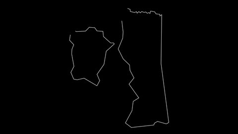 Penang Malaysia Map Outline Animation Stock Footage Video (100% Royalty ...