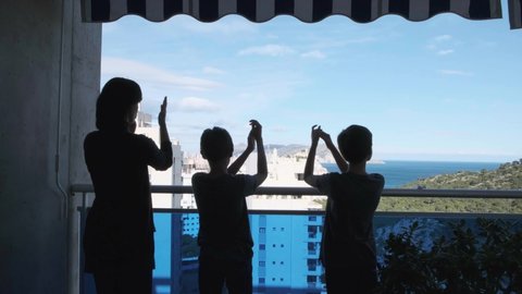 Applause Medical Staff Family Clapping Hands Stock Footage Video (100% ...