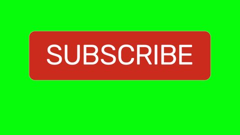 Subscribe Press Bell Icon On Green Stock Footage Video (100% Royalty ...