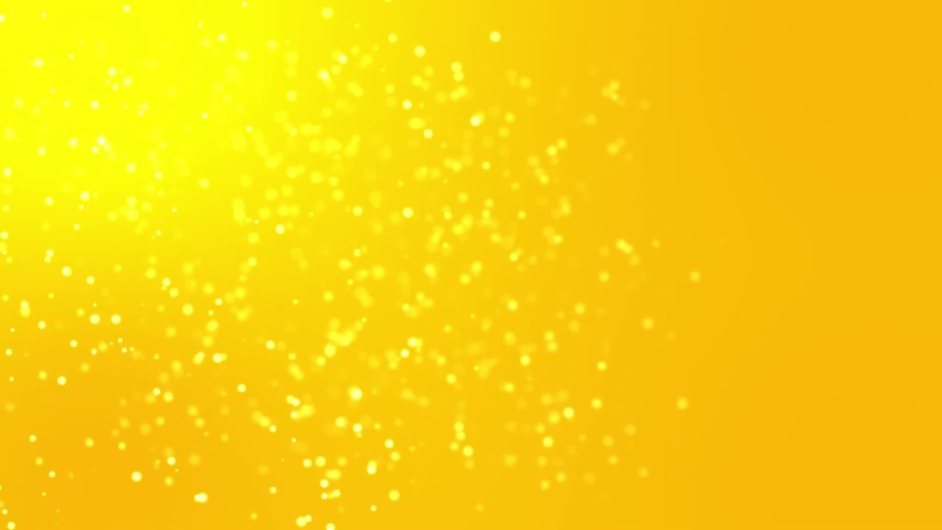 Clean Yellow Particle Motion Background Loop Stock Footage Video (100% ...