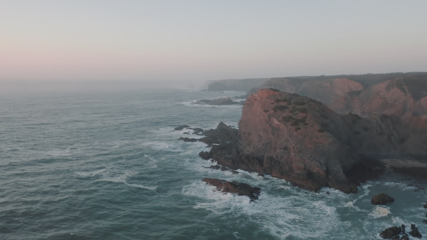 aerial drone cinematic footage beautiful cliffs Stock Footage Video ...