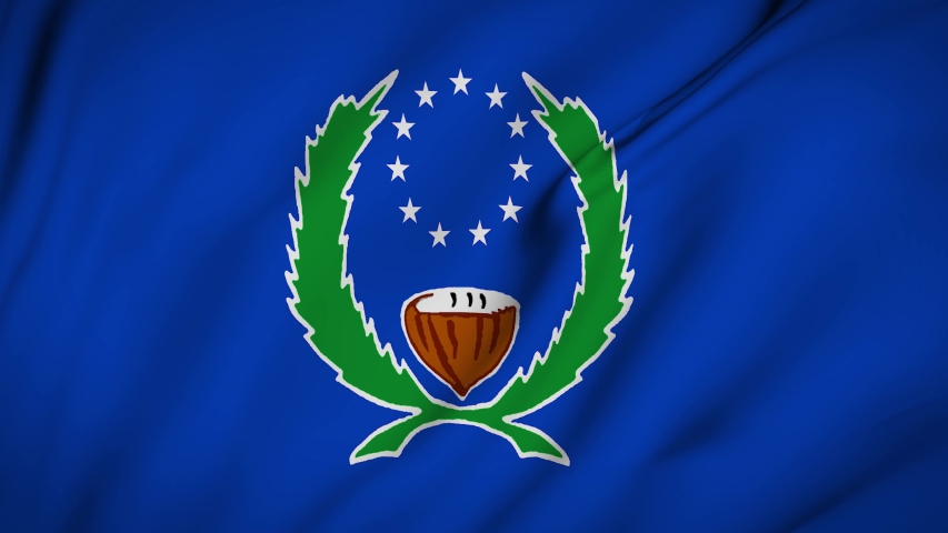 Pohnpei state micronesia flag Stock Video Footage - 4K and HD Video ...