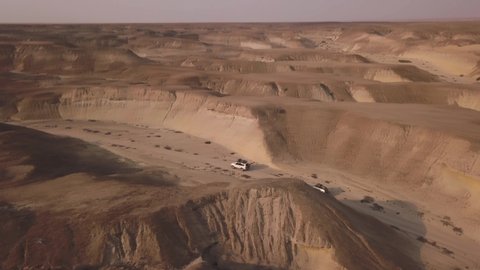 Aerial View Expedition Camp Iona National Stock Footage Video (100% ...