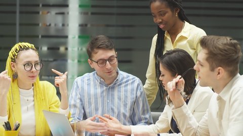 Busy Excited Ambitious Architects Working Office Stock Footage Video ...