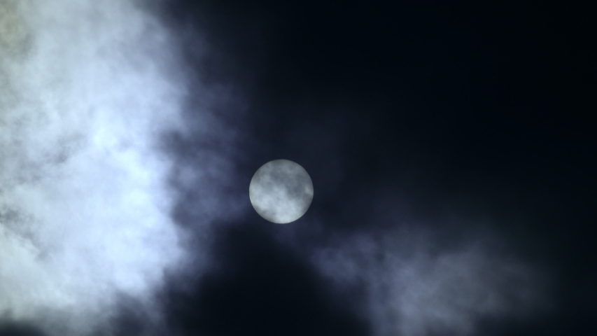 Night time landscape view with clouds and moon image - Free stock photo ...