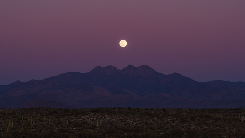 Four peaks landscape out of the desert in Arizona image - Free stock ...