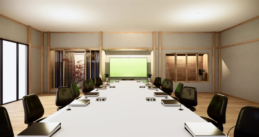 office business - beautiful japanroom meeting Stock Footage Video (100% ...