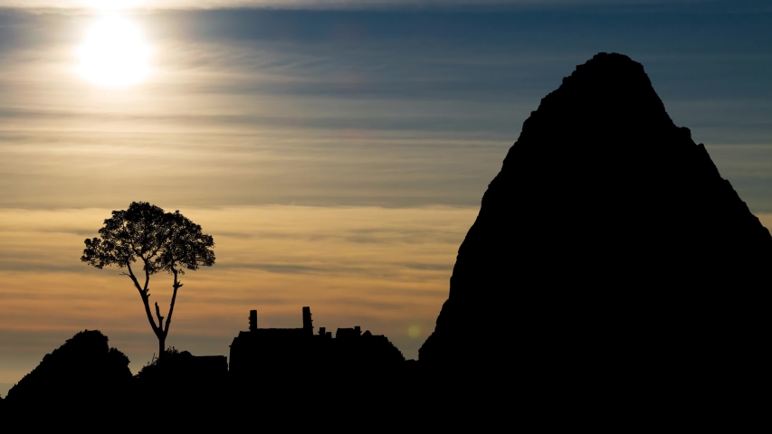 Ancient Ruins of Machu Picchu in Peru in the Clouds image - Free stock ...