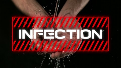 Animation Word Infection Written White Letters Stock Footage Video (100 ...