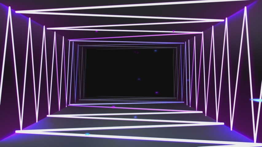 Abstract Seamless Looped Animation Neon Glowing Stock Footage Video ...