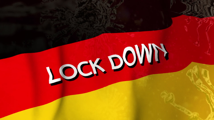 germany flag text textile background Stock Footage Video (100% Royalty ...