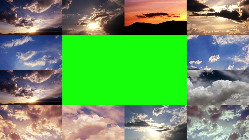 Cloud patterns in partly cloudy sky image - Free stock photo - Public ...