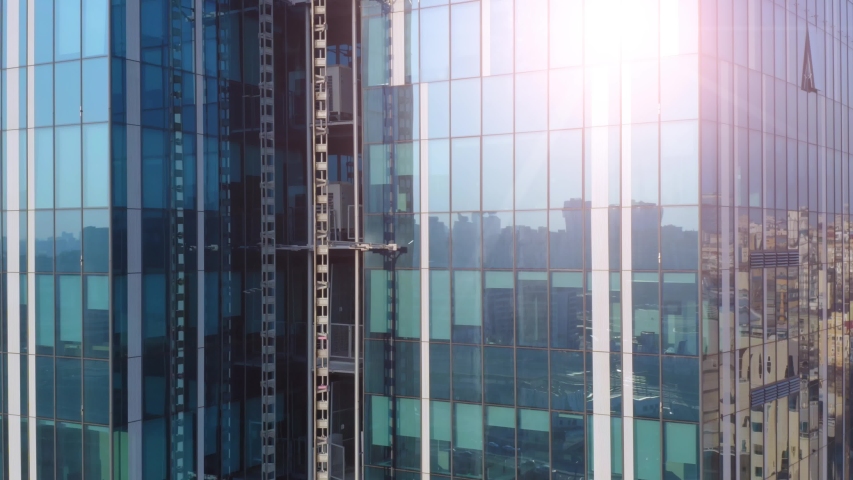 Aerial Elevator Shot of the Stock Footage Video (100% Royalty-free ...