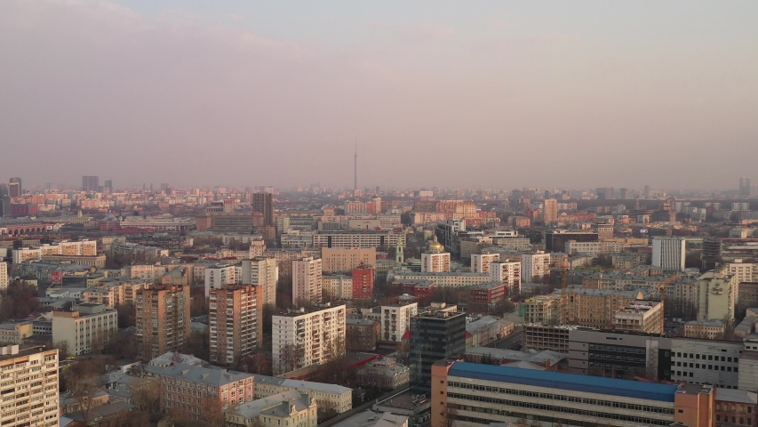 Flying Over the City from Stock Footage Video (100% Royalty-free ...