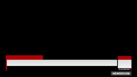 Blank News Lower Third Template 2 Stock Footage Video (100% Royalty ...