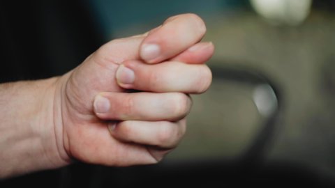 close-up wringing nervous woman hands Stock Footage Video (100% Royalty ...