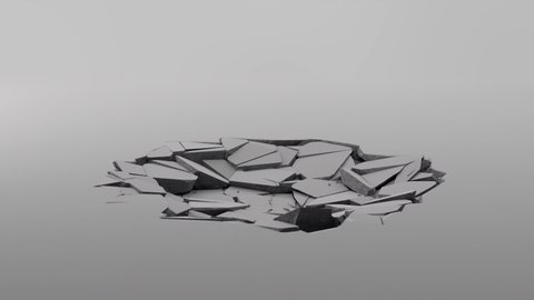 Realistic Ground Floor Crack Animation Vfx Stock Footage Video (100% ...