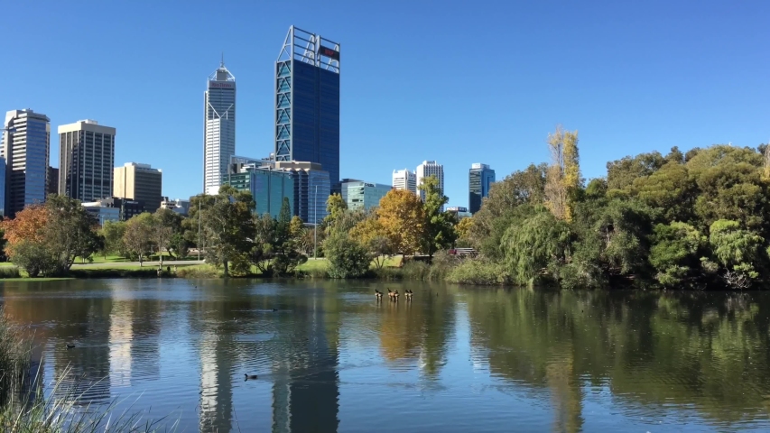 Panoramic Landscape View of Perth Stock Footage Video (100% Royalty ...