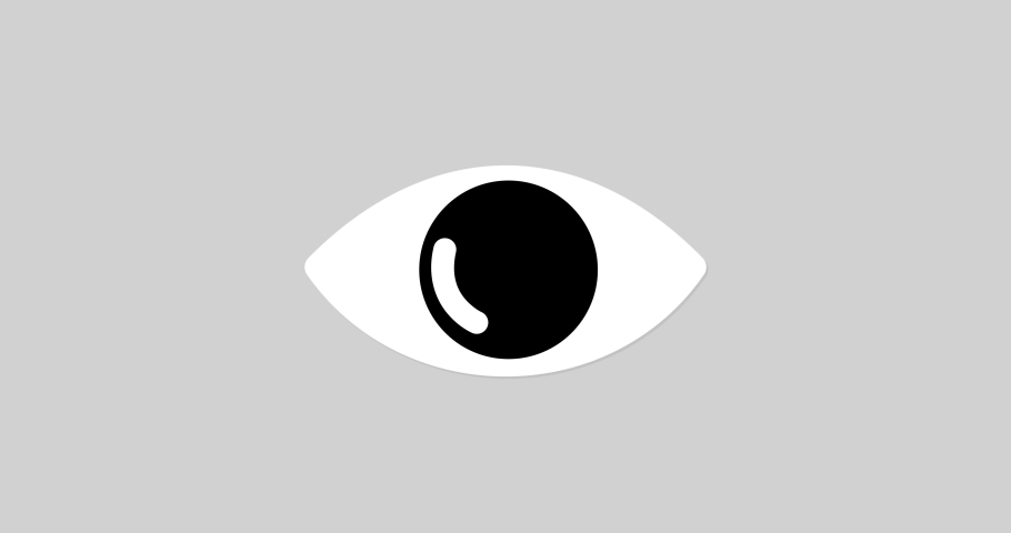 Animated Looking Eye Icon. Animation, Stock Footage Video (100% Royalty ...