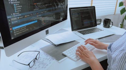 Developing Programmer Team Development Website Design Stock Photo ...