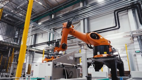 Modern Automated Machine Tool Welds Metal Stock Footage Video (100% ...