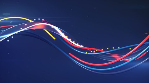 Futuristic Twisted Cables Abstract Scifi Design Stock Footage Video ...