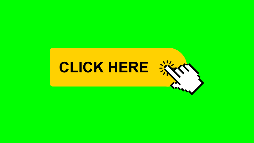 click here animation icon clicking button Stock Footage Video (100% ...