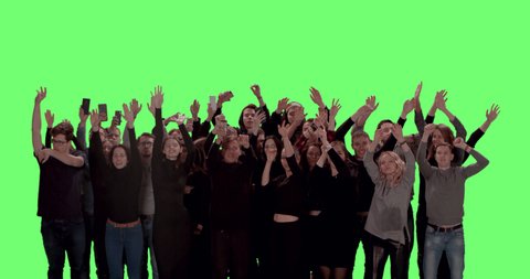 510 Concert crowd green screen Stock Video Footage - 4K and HD Video ...