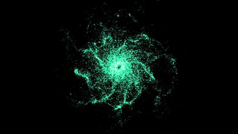 Abstract Energy Beam Fast Moving Particles Stock Footage Video (100% ...