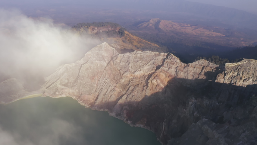 Fog and Mist over the lake landscape at Sunset image - Free stock photo ...