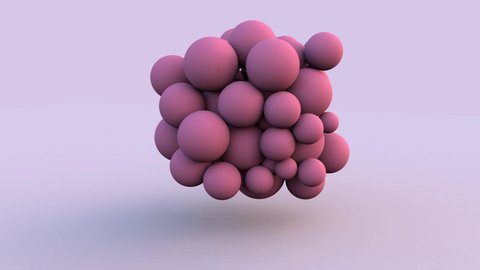 3d Animation Appearance Balls Different Sizes Stock Footage Video (100% ...