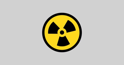 Animated Radiation Icon Animation Pictogram Motion Stock Footage Video ...